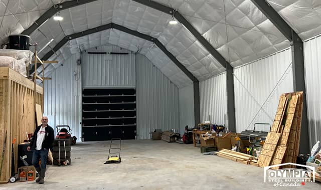 "Man Cave" Workshop in Plantagenet, Ontario - Olympia Steel Buildings